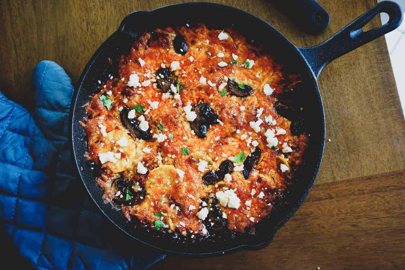 Cheesy Chorizo And Squash Casserole Low Carb Quick